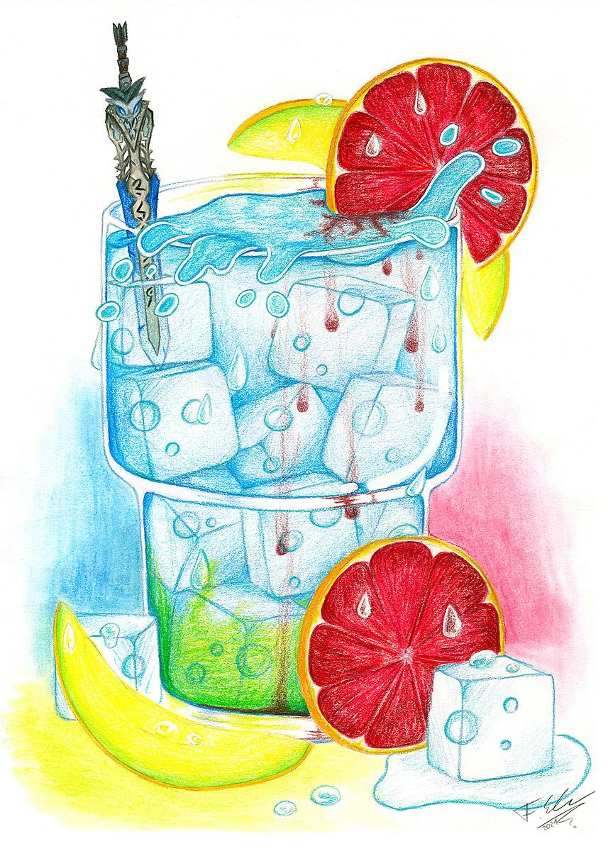 'Class Cocktail Death Knight' Poster, picture, metal print, paint by ...