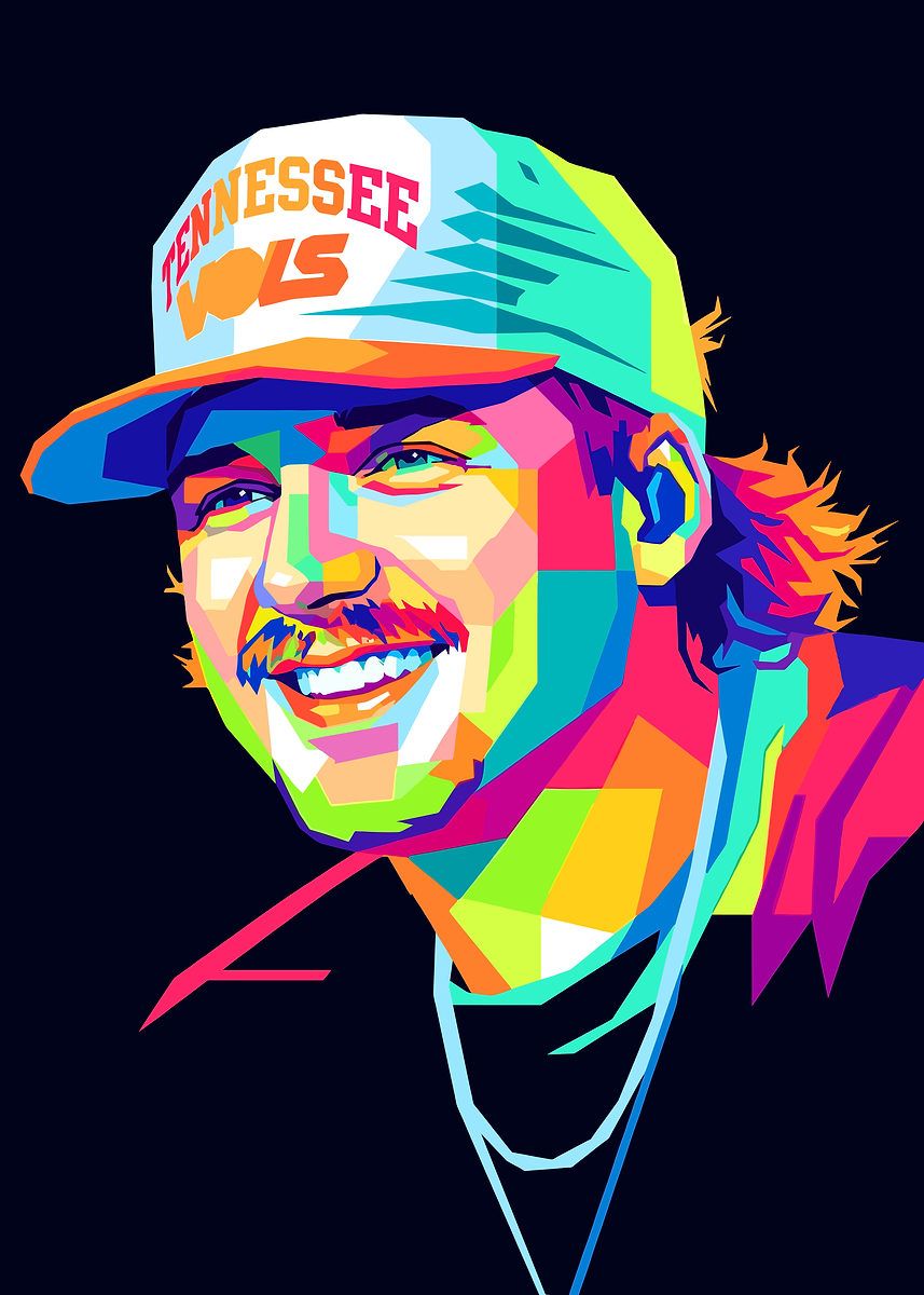 'Morgan Wallen Pop Art ' Poster, picture, metal print, paint by Alc ...