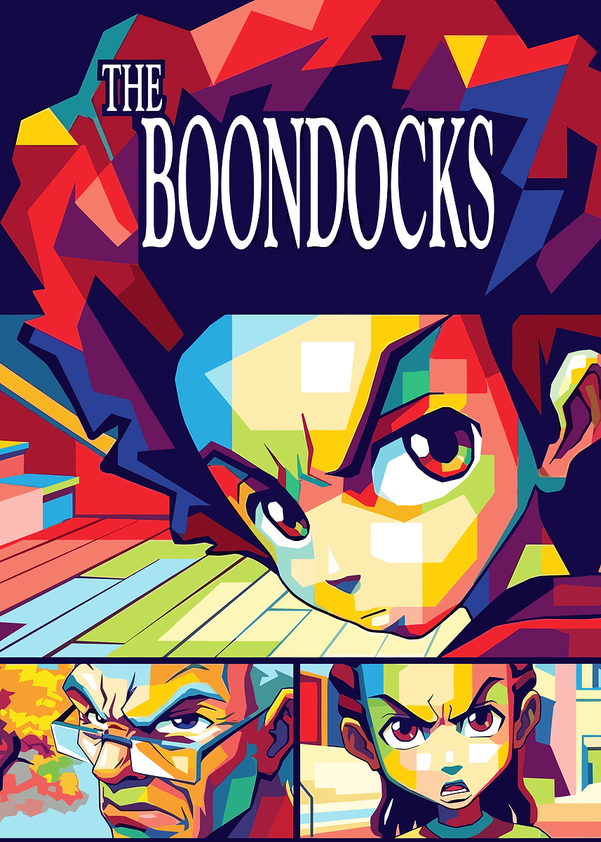 'The Boondocks colorful poster art' Poster, picture, metal print, paint ...
