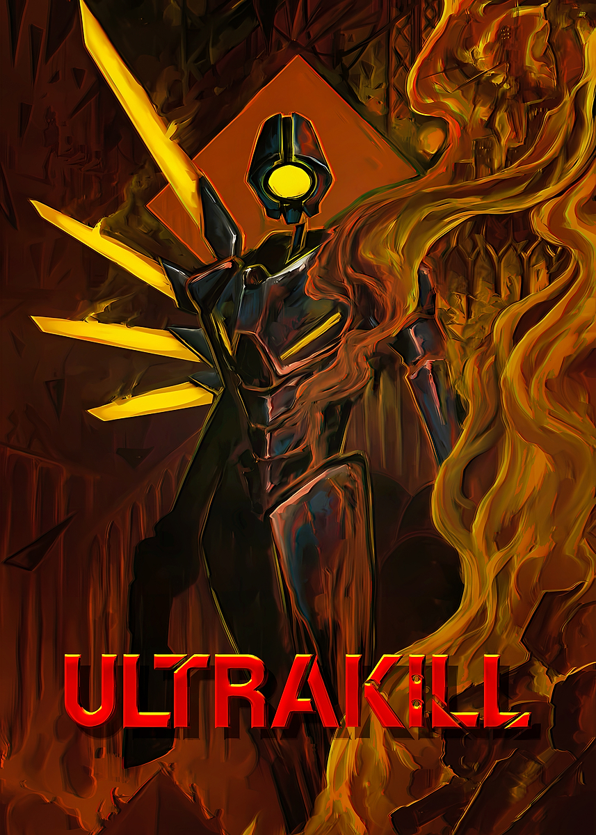 'Ultrakill' Poster, picture, metal print, paint by benyok 86 | Displate