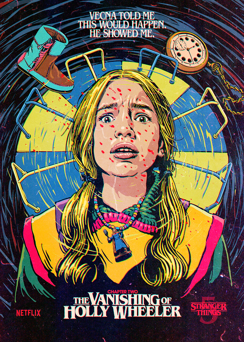 'The Vanishing of Holly Wheeler' Poster, picture, metal print, paint by ...