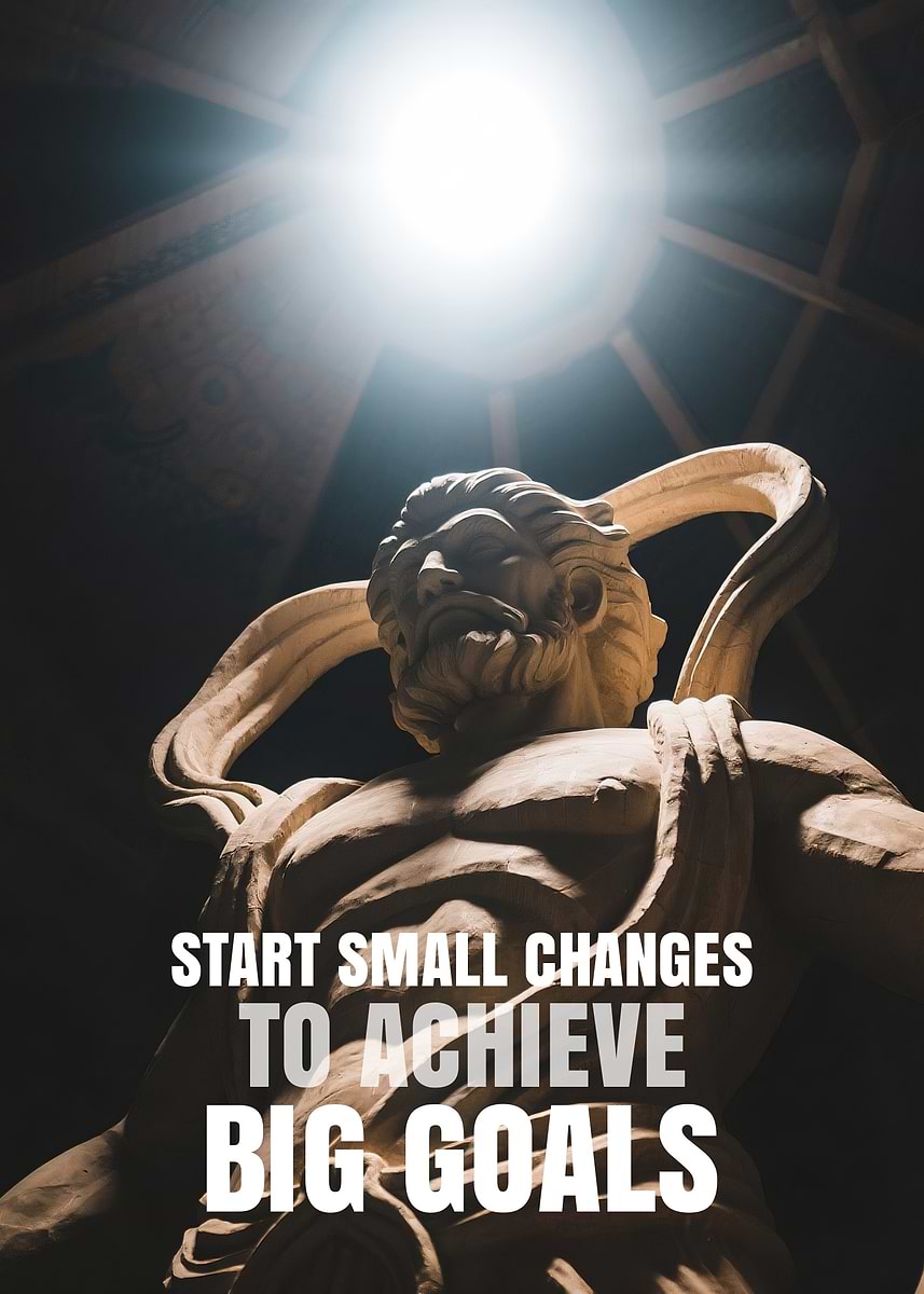 'Motivational Statue' Poster, picture, metal print, paint by Arataa ...