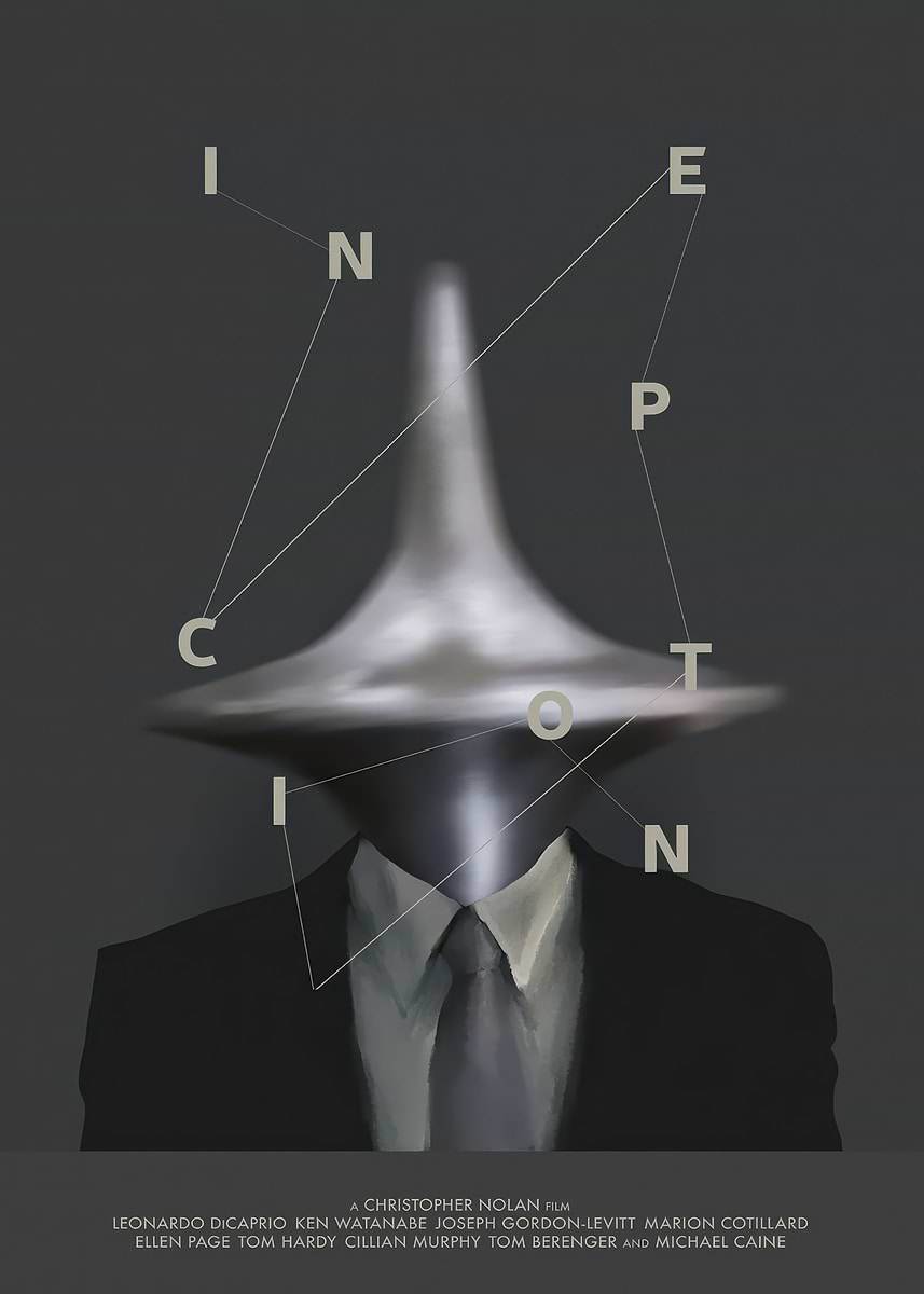 'Inception Movie' Poster, picture, metal print, paint by ElYUU | Displate