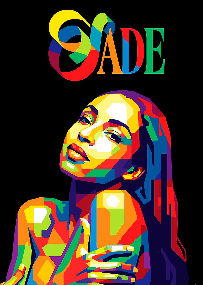 'Sade Adu Pop Art Portrait' Poster, picture, metal print, paint by Alc ...