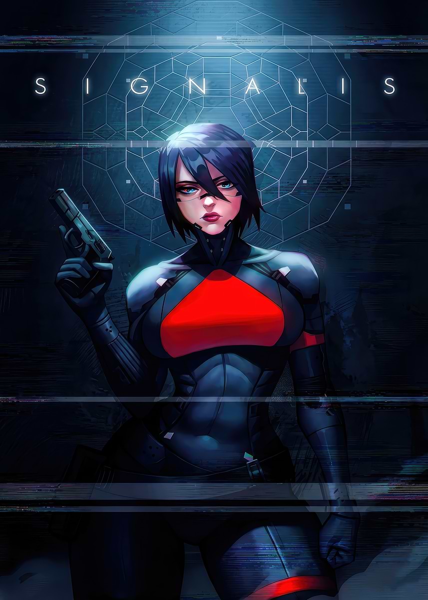 'SIGNALIS Character Art' Poster, picture, metal print, paint by ...