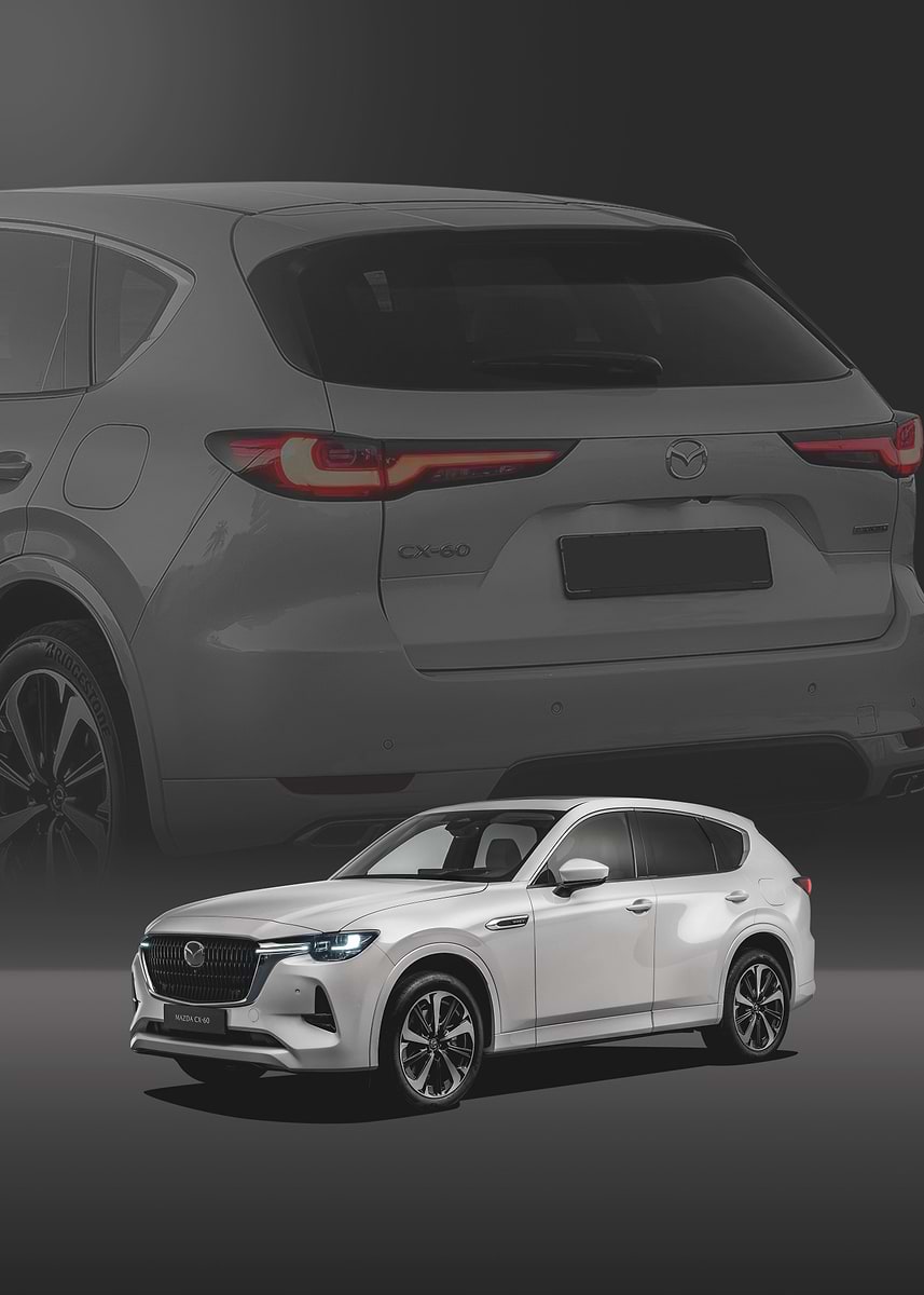 'White Mazda CX-60' Poster, picture, metal print, paint by capture art ...