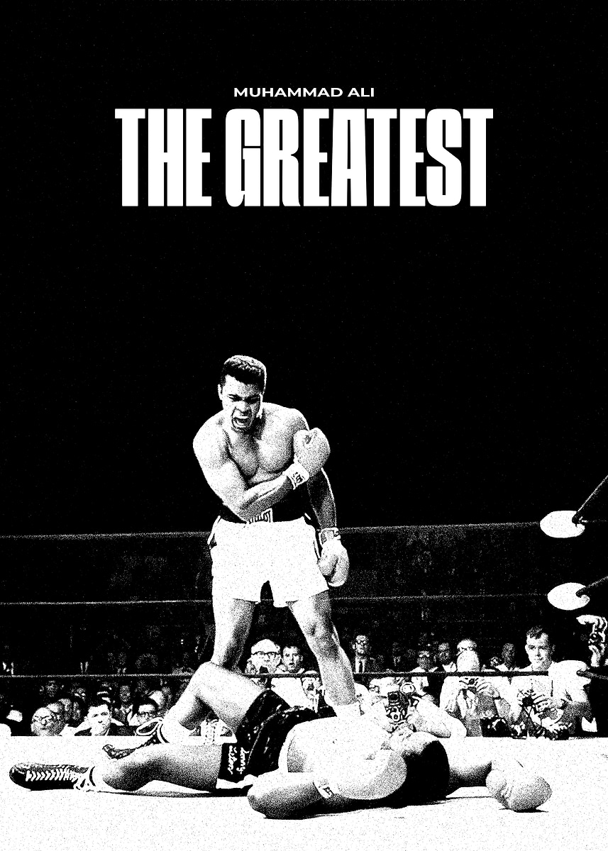 'Muhammad Ali: The Greatest Boxing Poster' Poster, picture, metal print ...