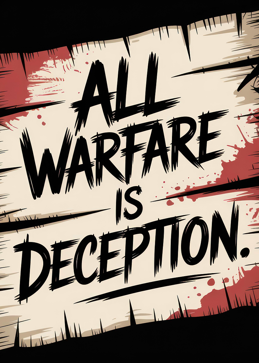 'All Warfare is Deception Poster' Poster, picture, metal print, paint ...