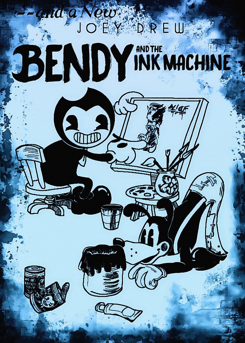 'Bendy and the Ink Machine Artwork' Poster, picture, metal print, paint ...