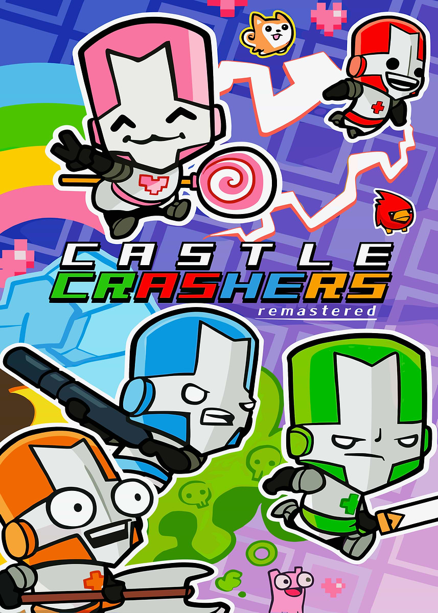 'Castle Crashers Remastered Game Cover Art' Poster, picture, metal ...