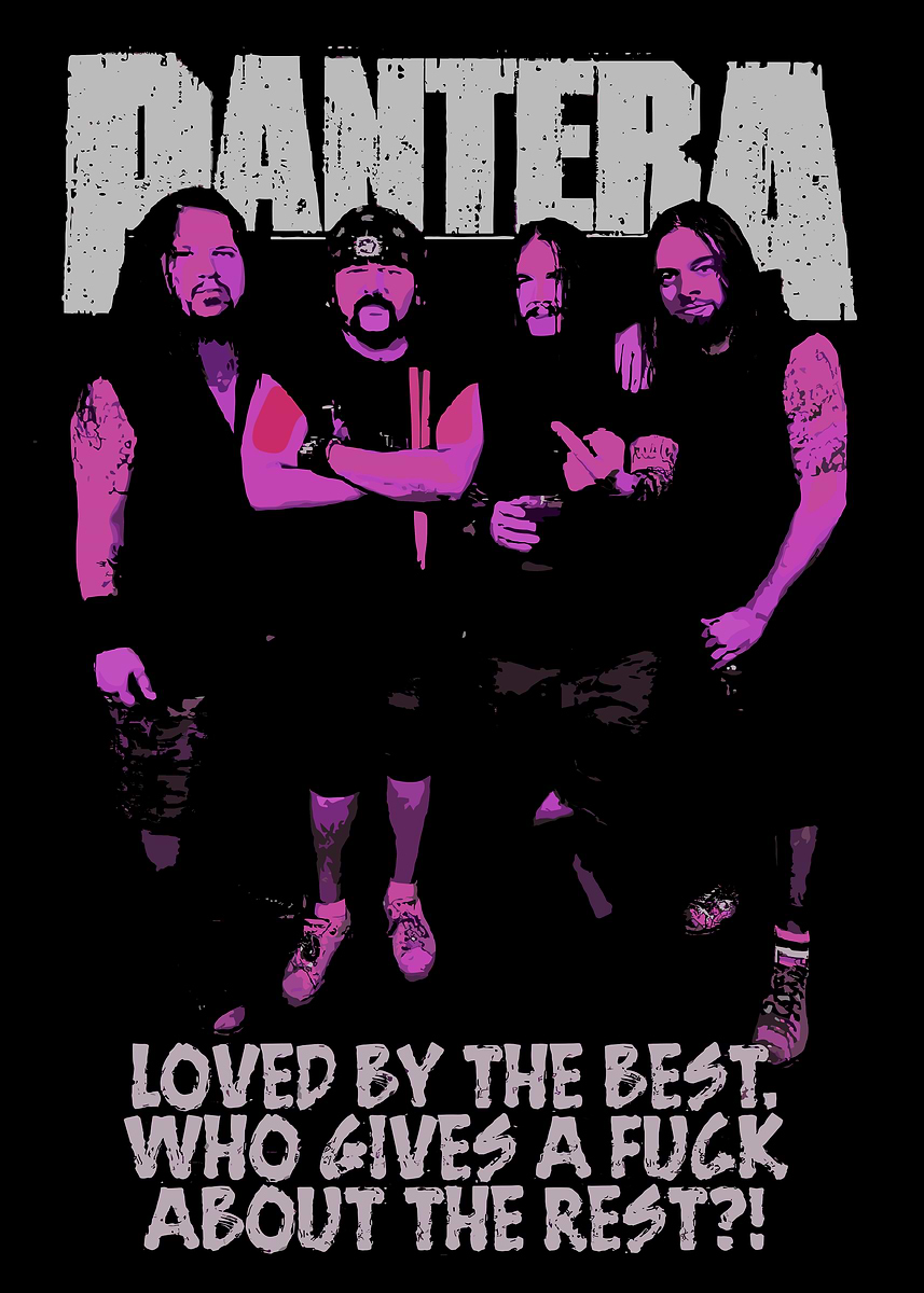'Pantera Band Graphic' Poster, picture, metal print, paint by Robert ...