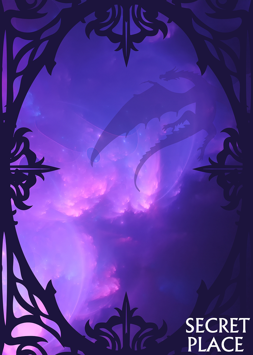 'Secret Place Dragon Fantasy Art' Poster, picture, metal print, paint ...