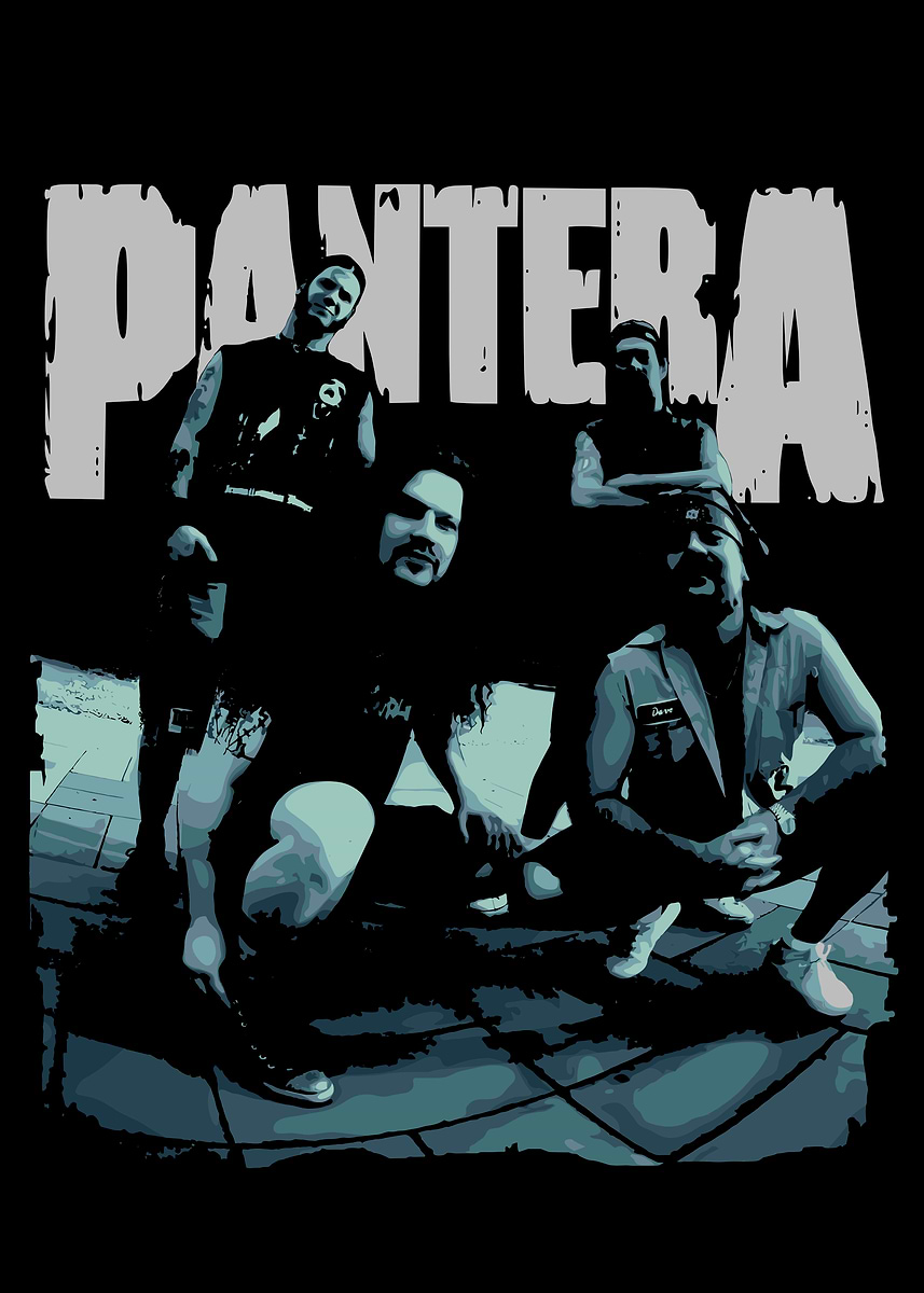 'Pantera Band Portrait' Poster, picture, metal print, paint by ...
