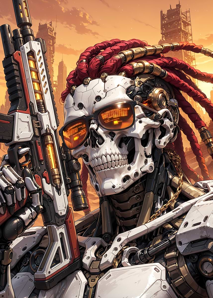 'The Red Dread Raider' Poster, picture, metal print, paint by Luong ...