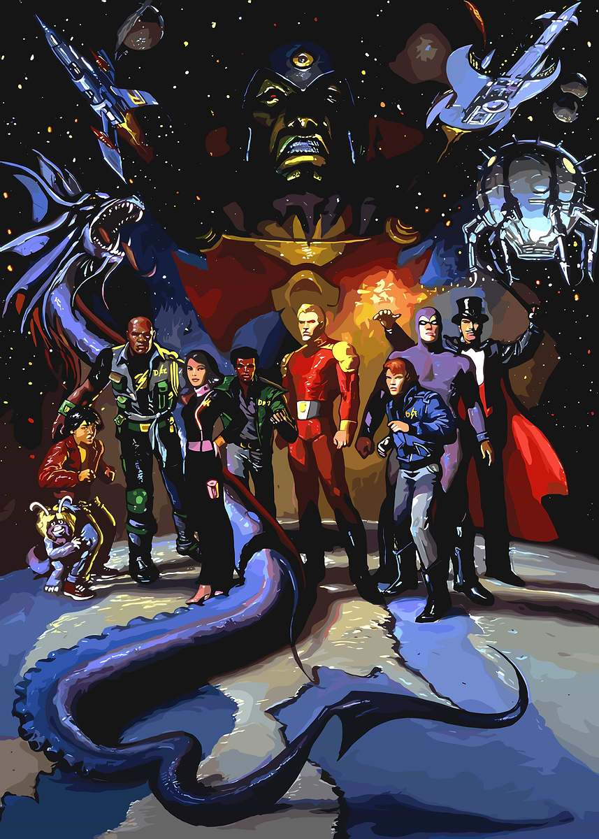 'Defenders of the Earth Comic Art' Poster, picture, metal print, paint ...