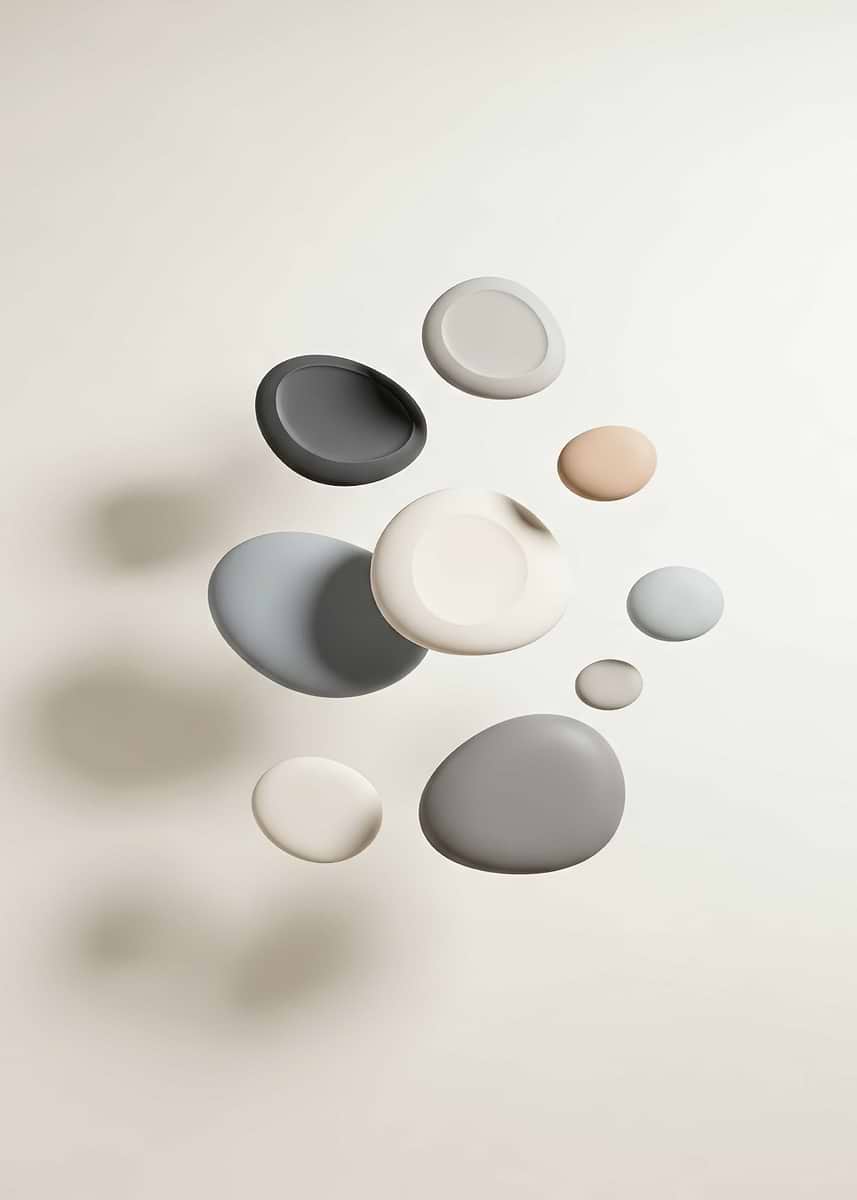 'Floating Neutral Color Palette' Poster, picture, metal print, paint by ...