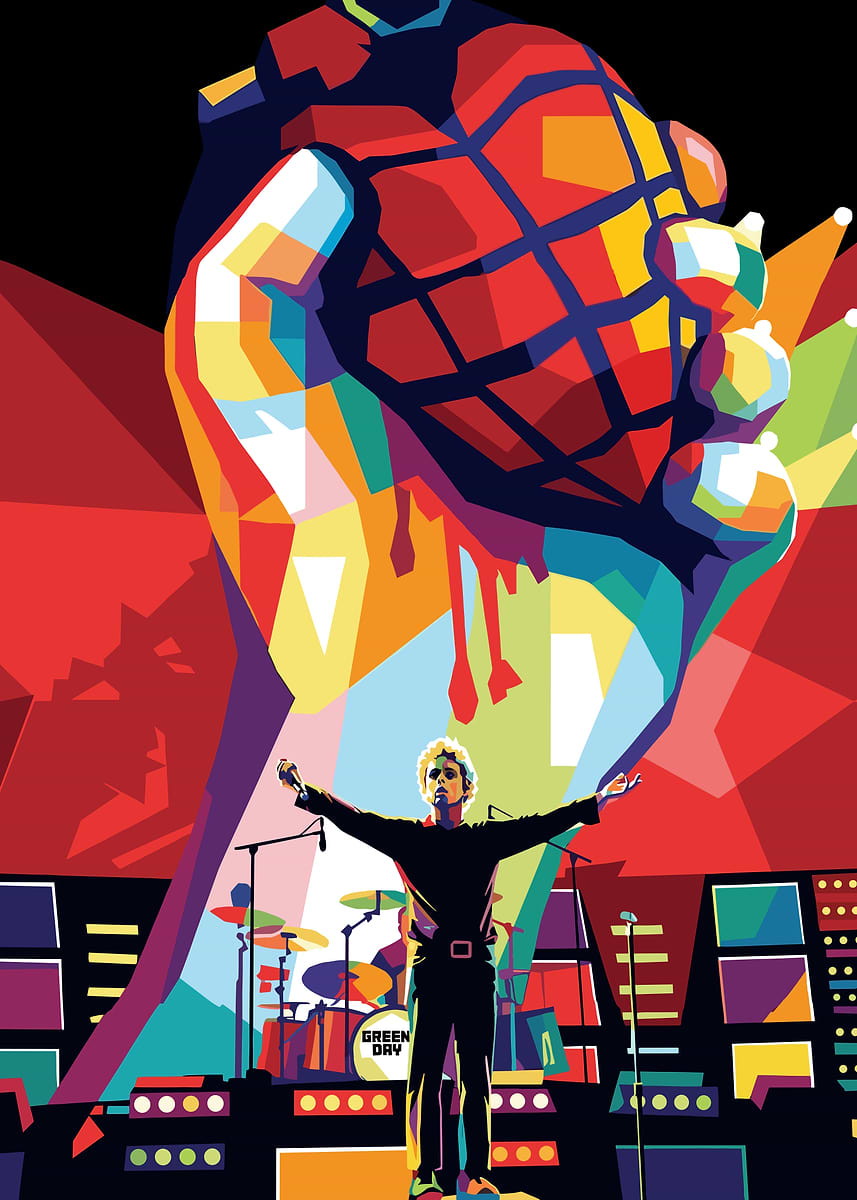 'Green Day American Idiot Album Art' Poster, picture, metal print ...