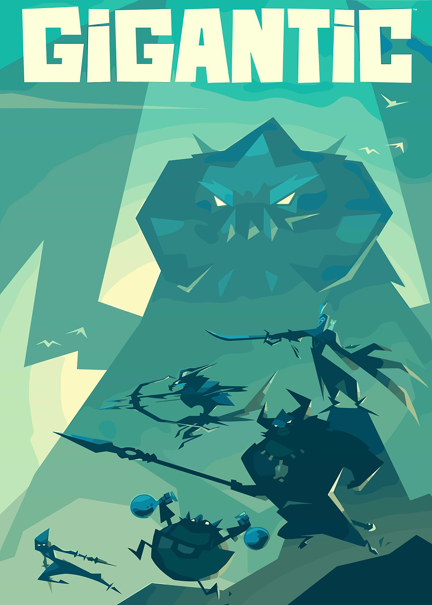 'Gigantic Game Poster' Poster, picture, metal print, paint by gegeal ...