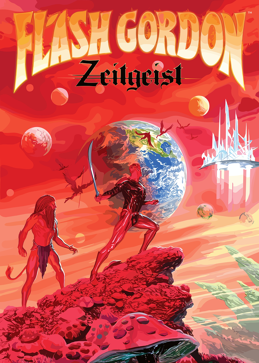 'Flash Gordon: Zeitgeist Comic Book Cover' Poster, picture, metal print ...