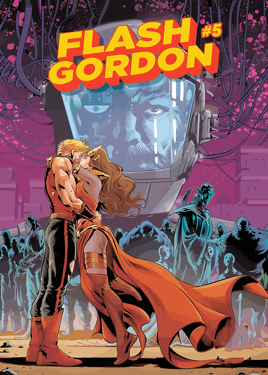'Flash Gordon #5 Comic Book Cover' Poster, picture, metal print, paint ...