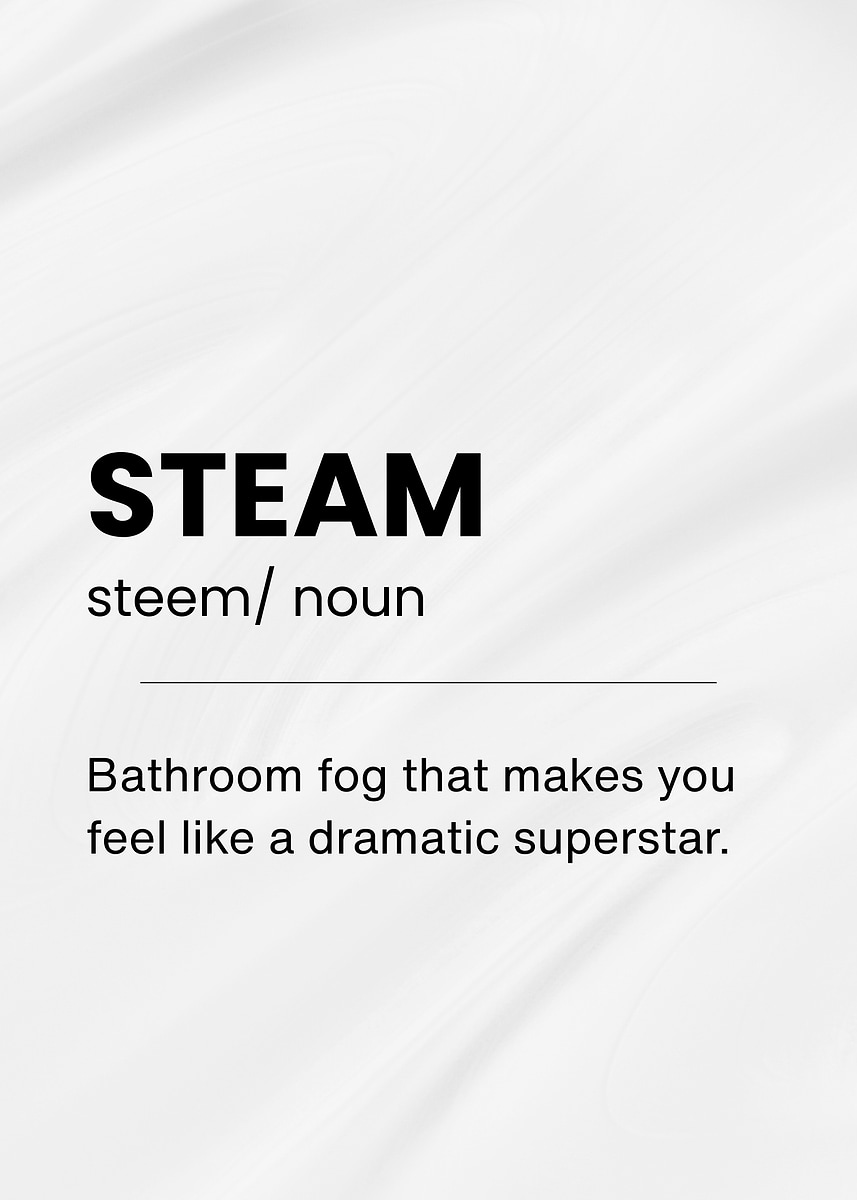 'STEAM Funny Definition Art' Poster, picture, metal print, paint by ...
