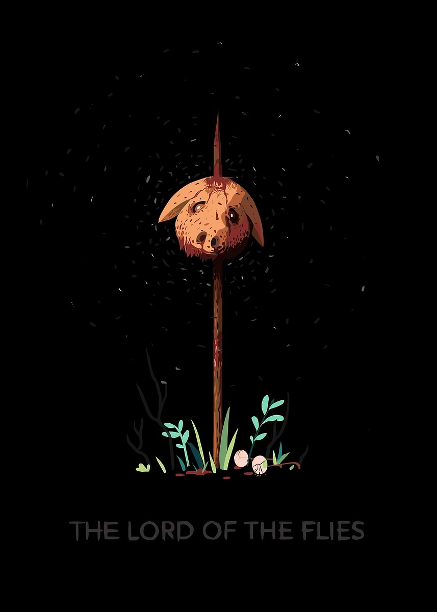 'Lord of the Flies Pig Head' Poster, picture, metal print, paint by ...