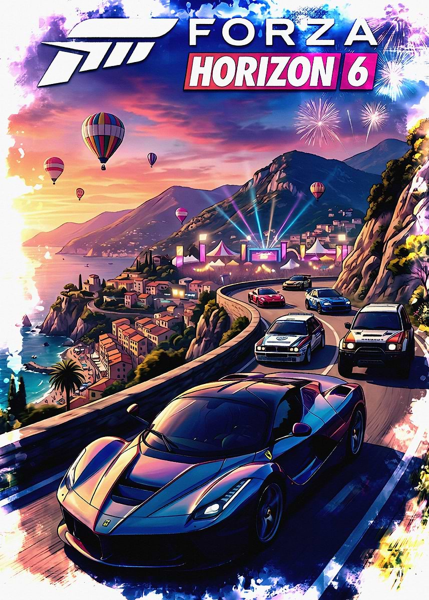 'Forza Horizon 6 Game Cover Art' Poster, picture, metal print, paint by ...