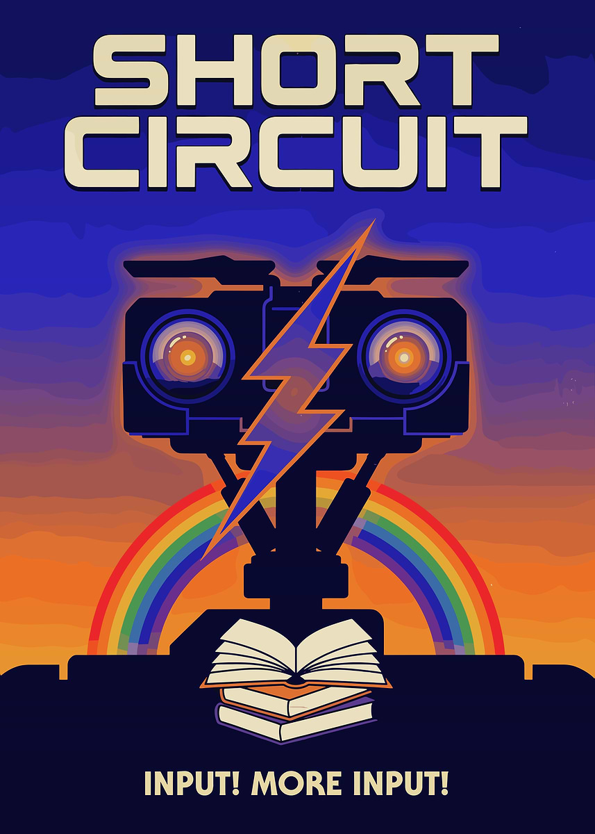 'Short Circuit Movie Poster Art' Poster, picture, metal print, paint by ...