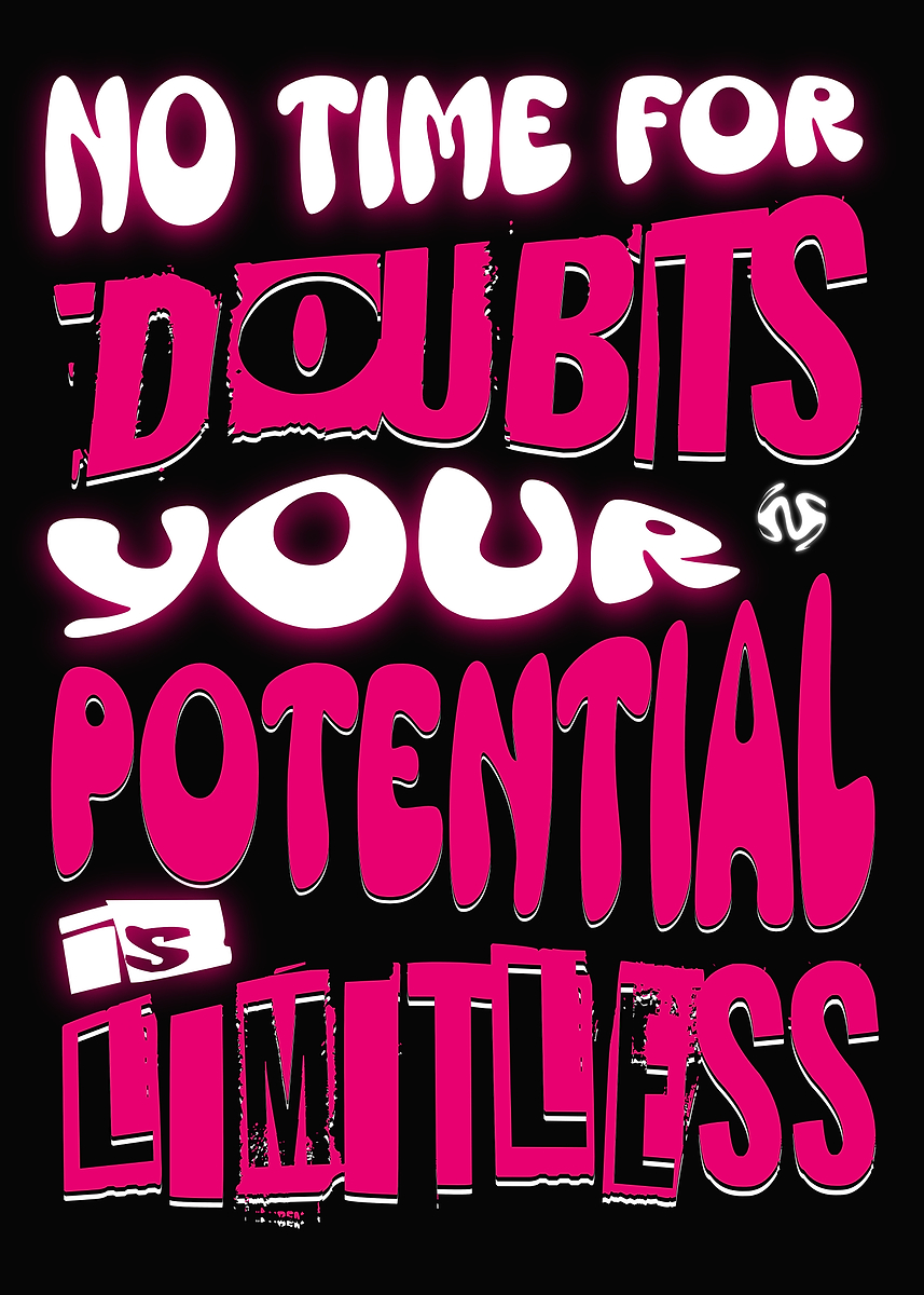 'Inspirational Quote: Limitless Potential' Poster, picture, metal print ...