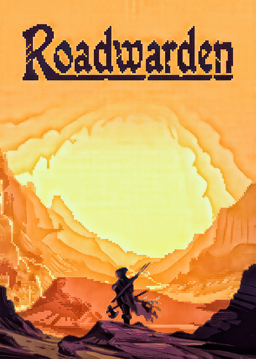 'Roadwarden Pixel Art Game Cover' Poster, picture, metal print, paint ...