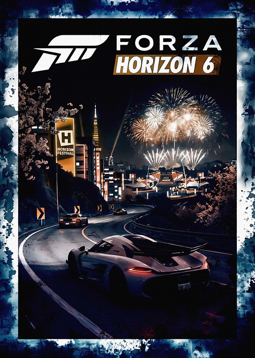 'Forza Horizon 6 Racing Game Cover' Poster, picture, metal print, paint ...