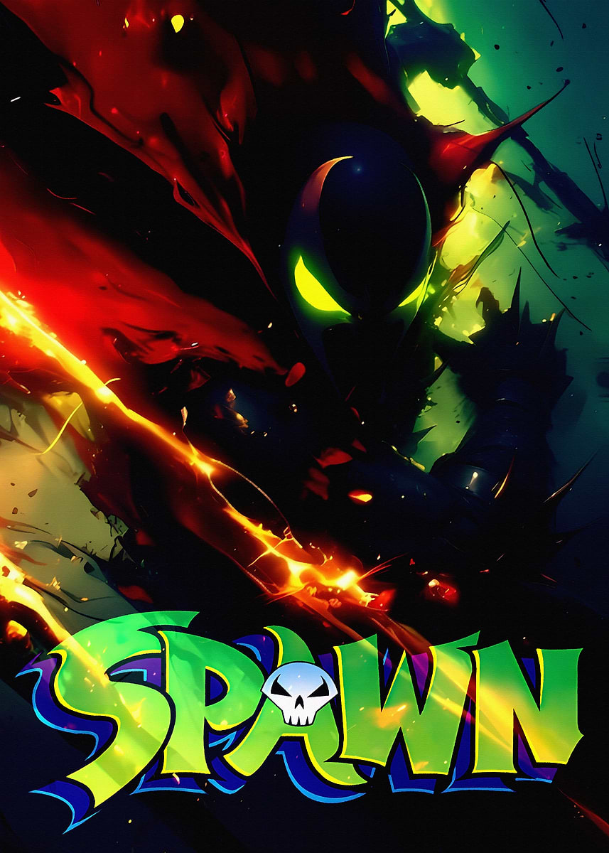 'Spawn Comic Book Character Art' Poster, picture, metal print, paint by ...