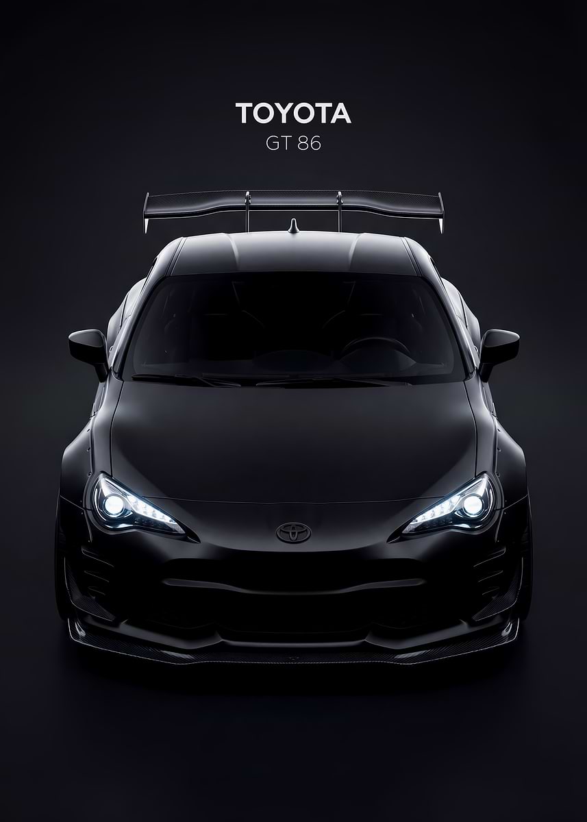 'Toyota GT86' Poster, picture, metal print, paint by Illust Artz | Displate