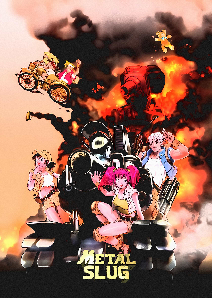 'Metal Slug Game Cover Art' Poster, picture, metal print, paint by ...