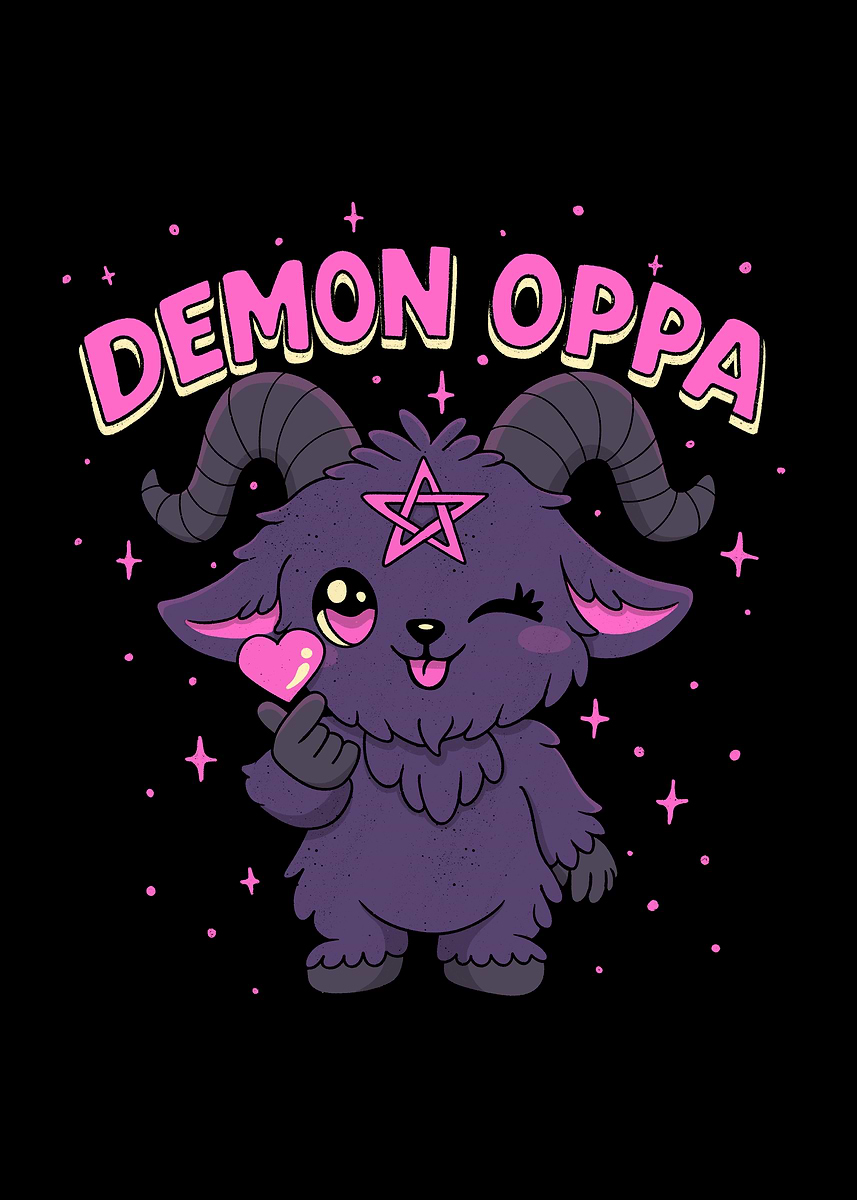 'Demon Oppa' Poster, picture, metal print, paint by Loobs | Displate