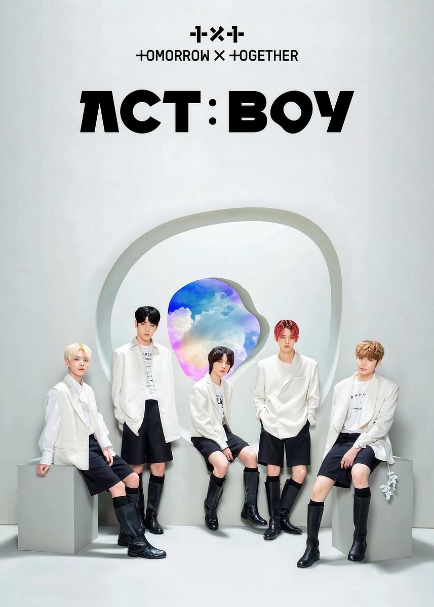 'TXT Act: Boy Group Photo' Poster, picture, metal print, paint by hasyu ...