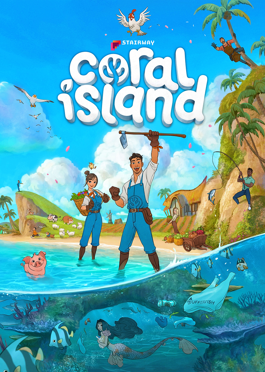 'Coral Island Game Art' Poster, picture, metal print, paint by to phat ...