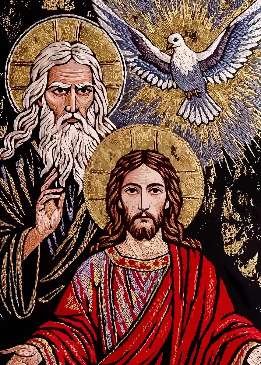 'The Holy Trinity' Poster, picture, metal print, paint by ...