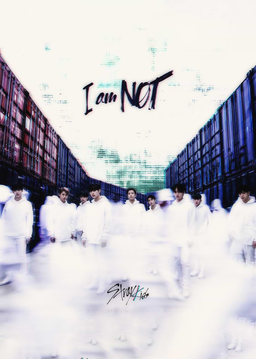 'Stray Kids I am NOT Album Cover' Poster, picture, metal print, paint ...
