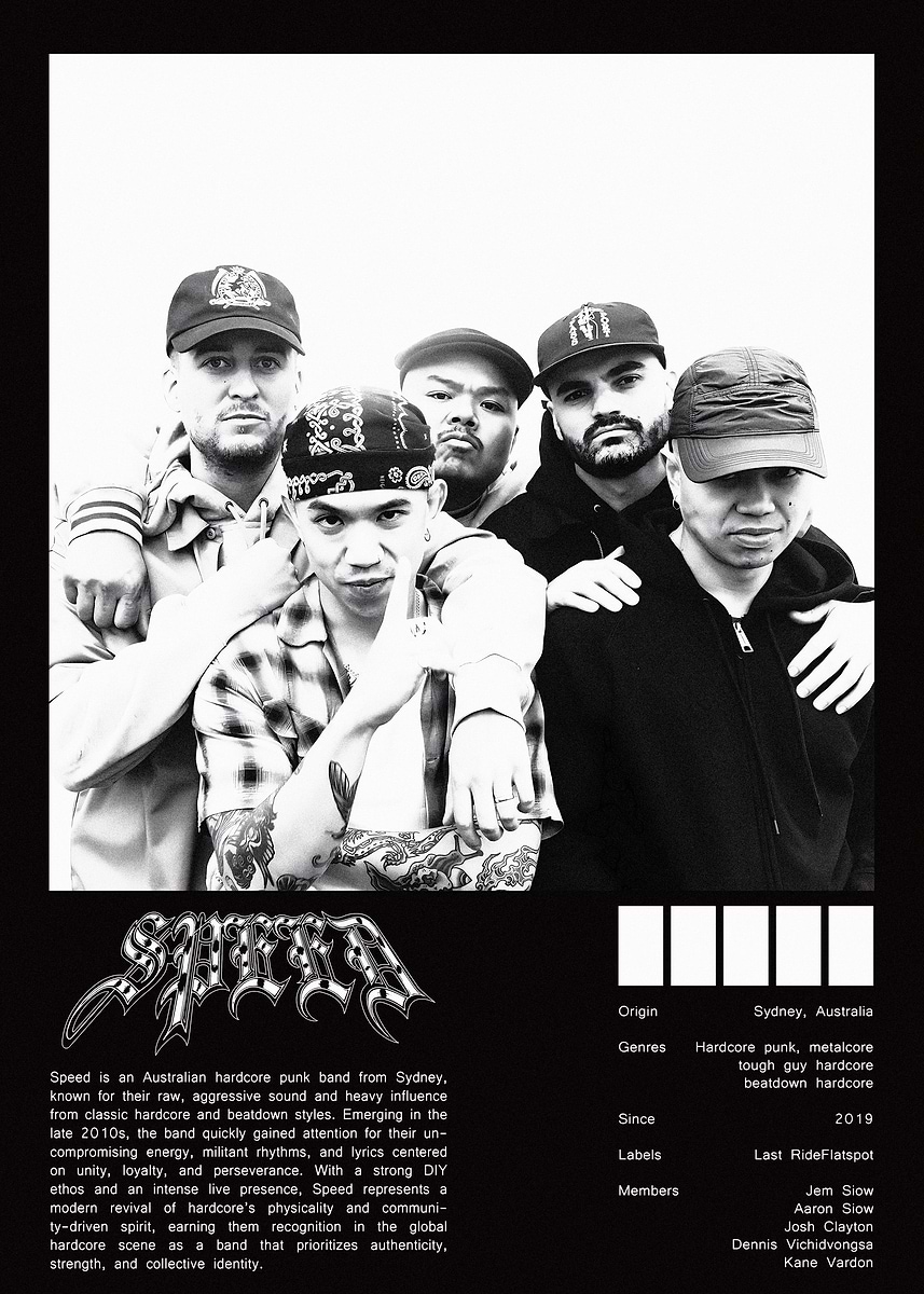 'Speed Band Portrait and Information' Poster, picture, metal print ...