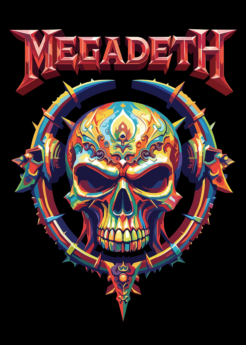 'Megadeth Skull Logo' Poster, picture, metal print, paint by Adligume ...
