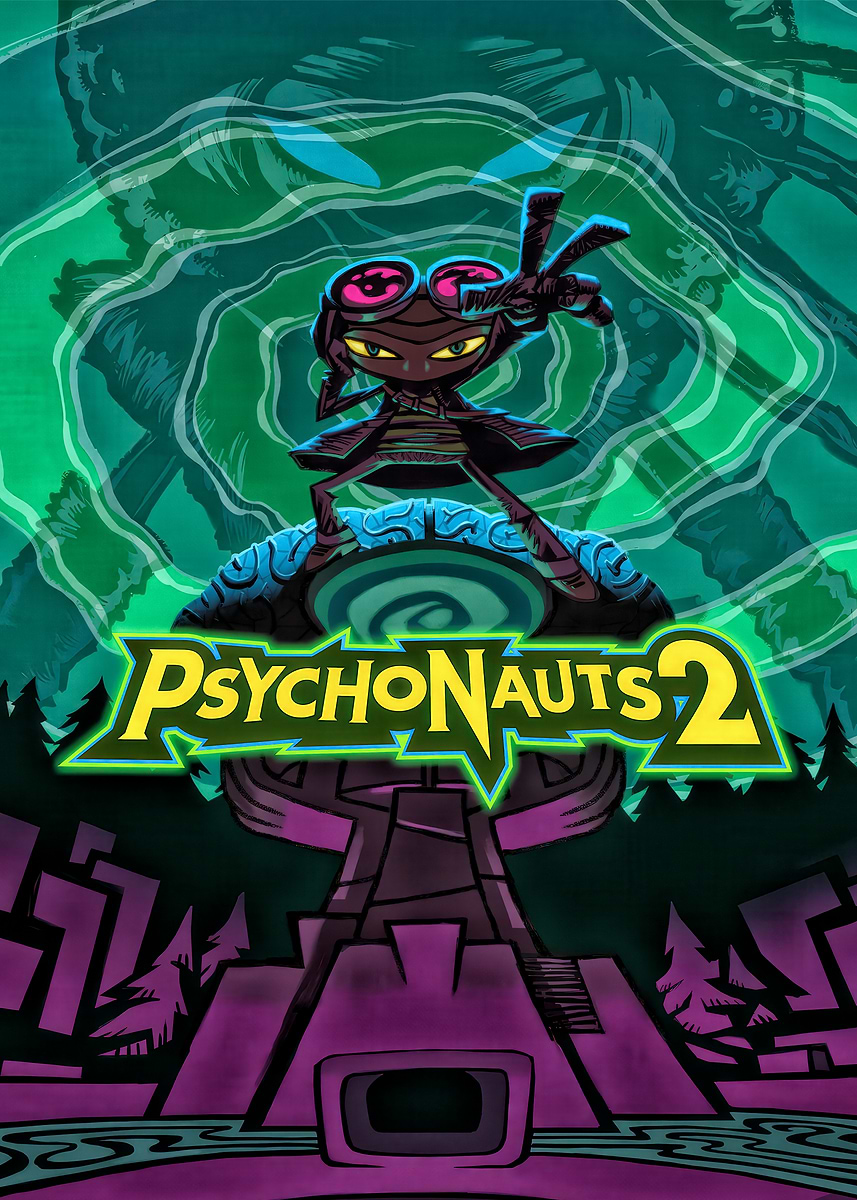 'Psychonauts 2 Game Poster' Poster, picture, metal print, paint by Game ...