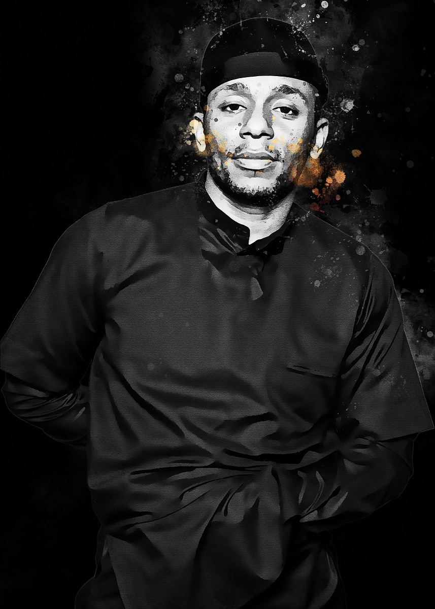 'Mos Def Rapper' Poster, picture, metal print, paint by Stanford Pouros ...