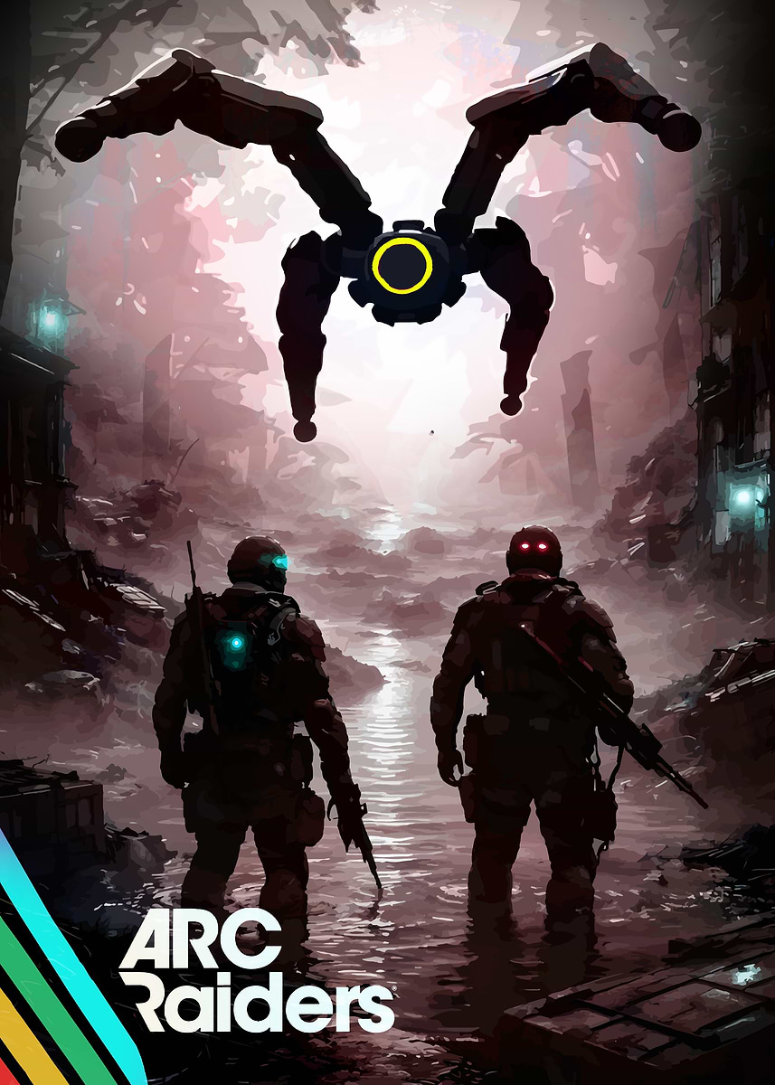 'Arc Raiders Game Poster' Poster, picture, metal print, paint by ...