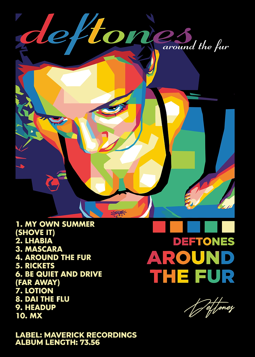 'Deftones Around the Fur Album Art' Poster, picture, metal print, paint ...