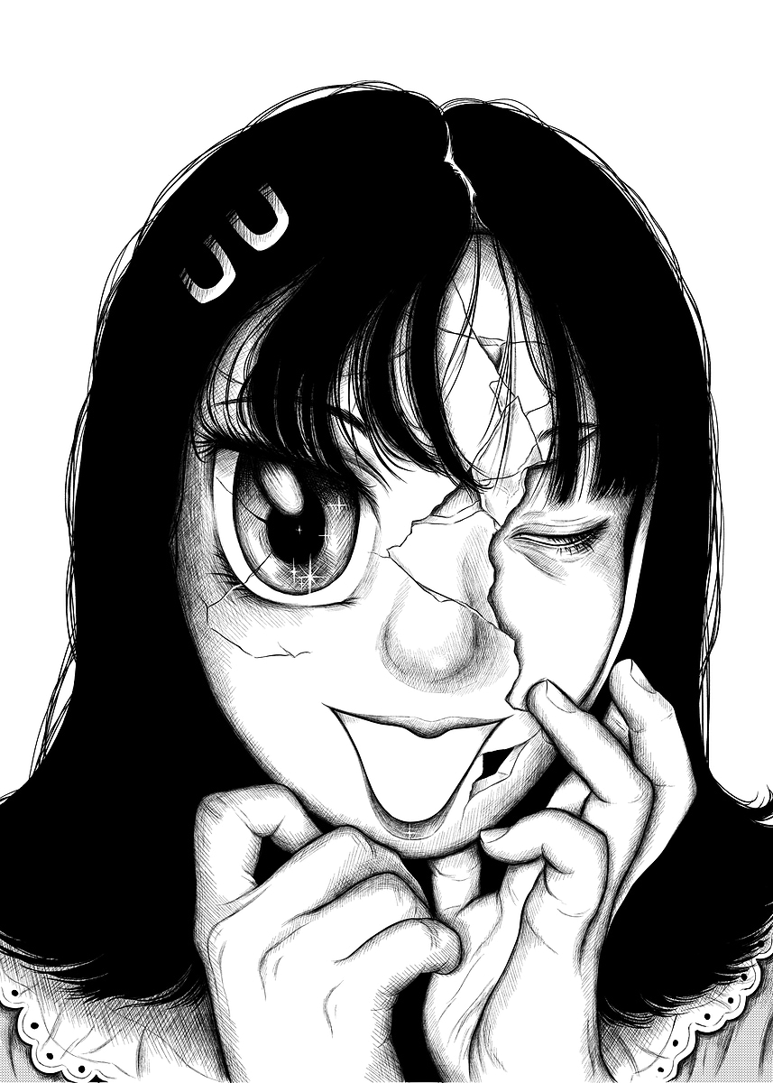 'Anime Mask' Poster, picture, metal print, paint by Dark Art | Displate