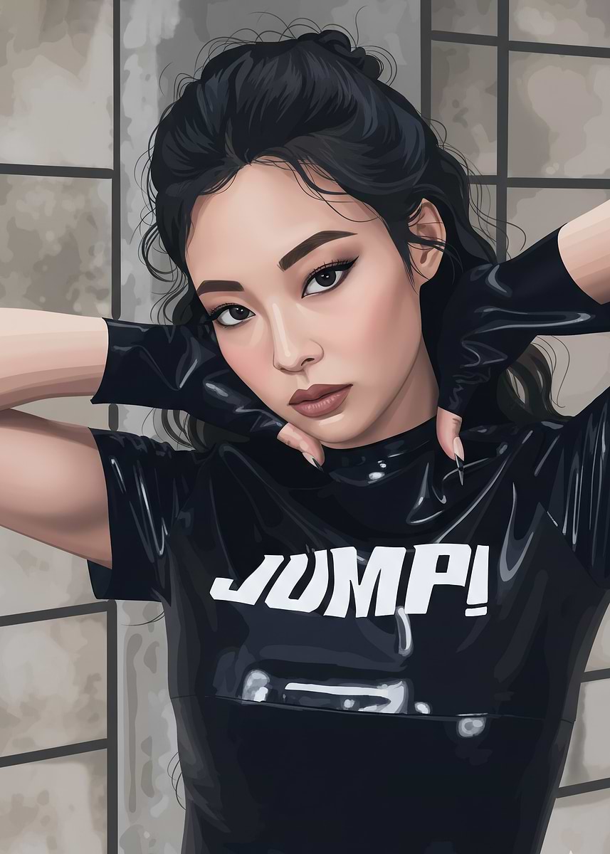 'Jennie BLACKPINK' Poster, picture, metal print, paint by nos nos ...