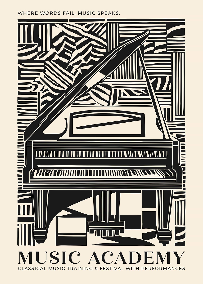 'Music Academy Poster' Poster, picture, metal print, paint by ...