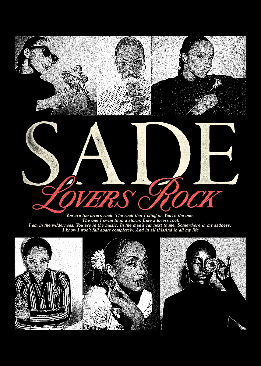 'Sade Lovers Rock Album Art' Poster, picture, metal print, paint by ...