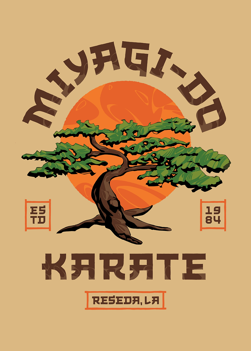 'Miyagi-Do Karate Bonsai Tree' Poster, picture, metal print, paint by ...